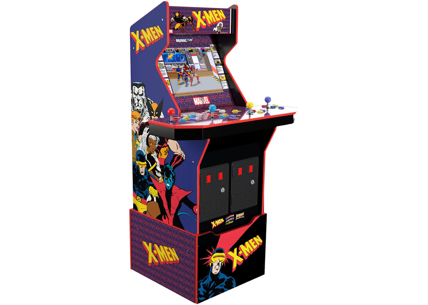 Arcade1UP X-Men 4-Player Arcade Machine – Side Kicks
