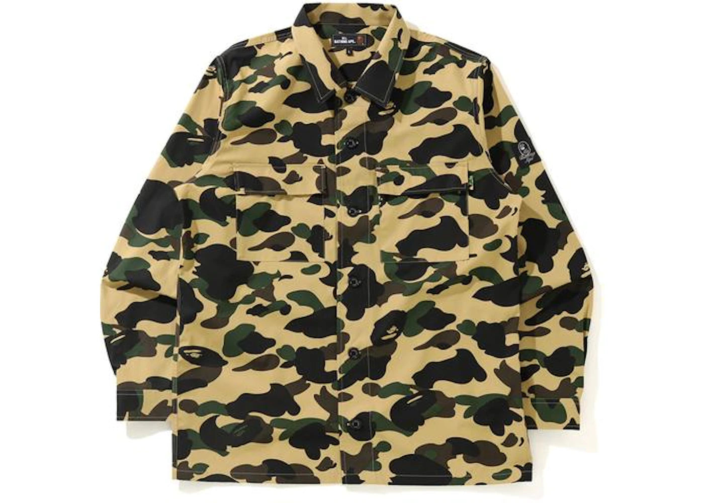 BAPE 1st Camo Military Shirt Yellow – Side Kicks