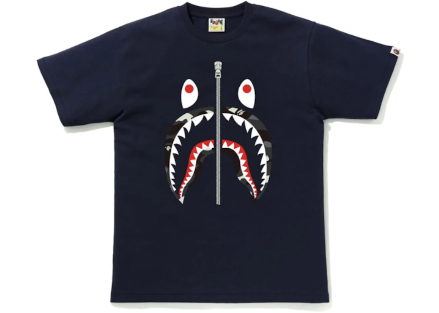 BAPE A Bathing Ape City Camo Shark Tee Navy – Side Kicks