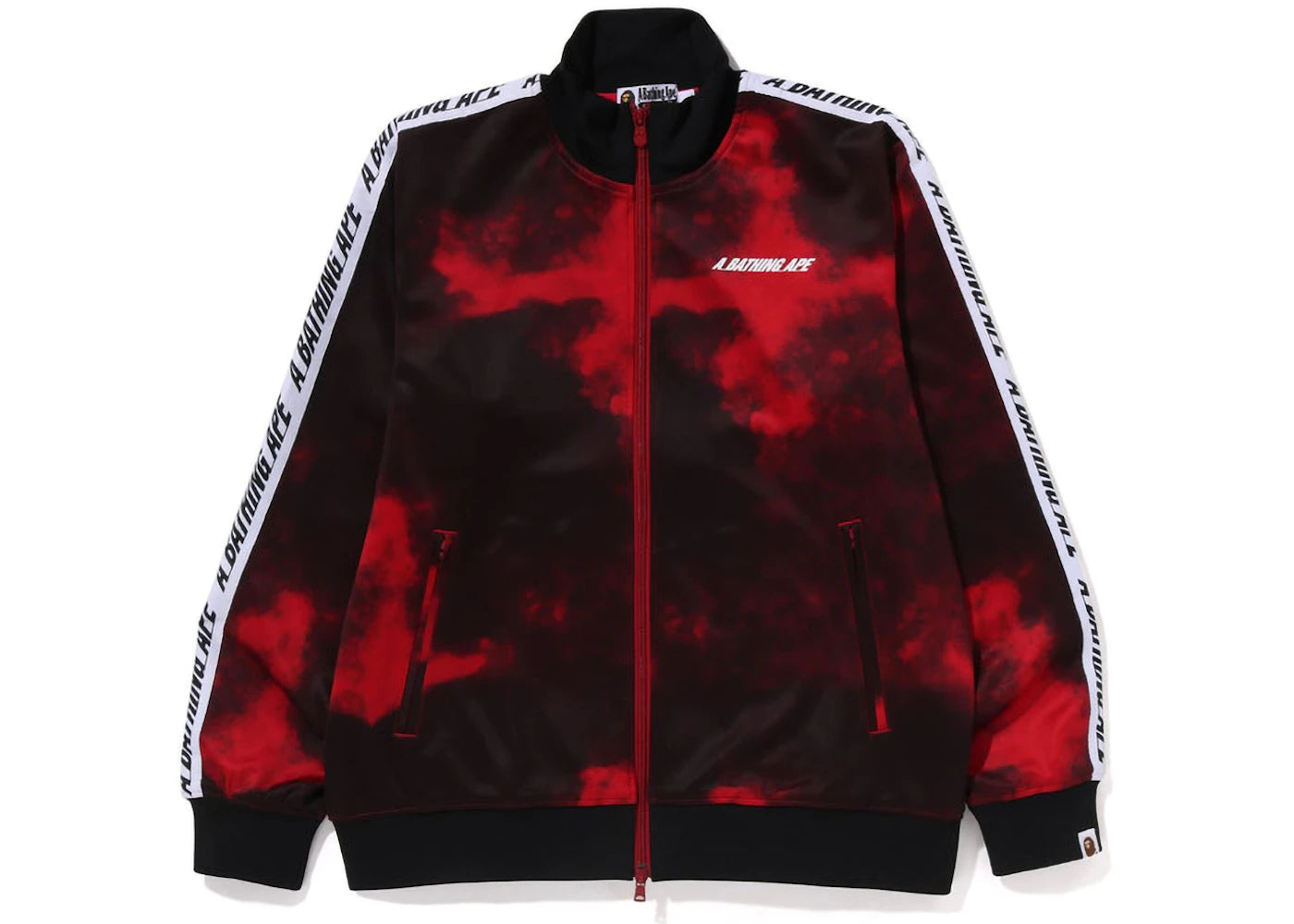BAPE A Bathing Ape Tie Dye Track Jacket Red – Side Kicks