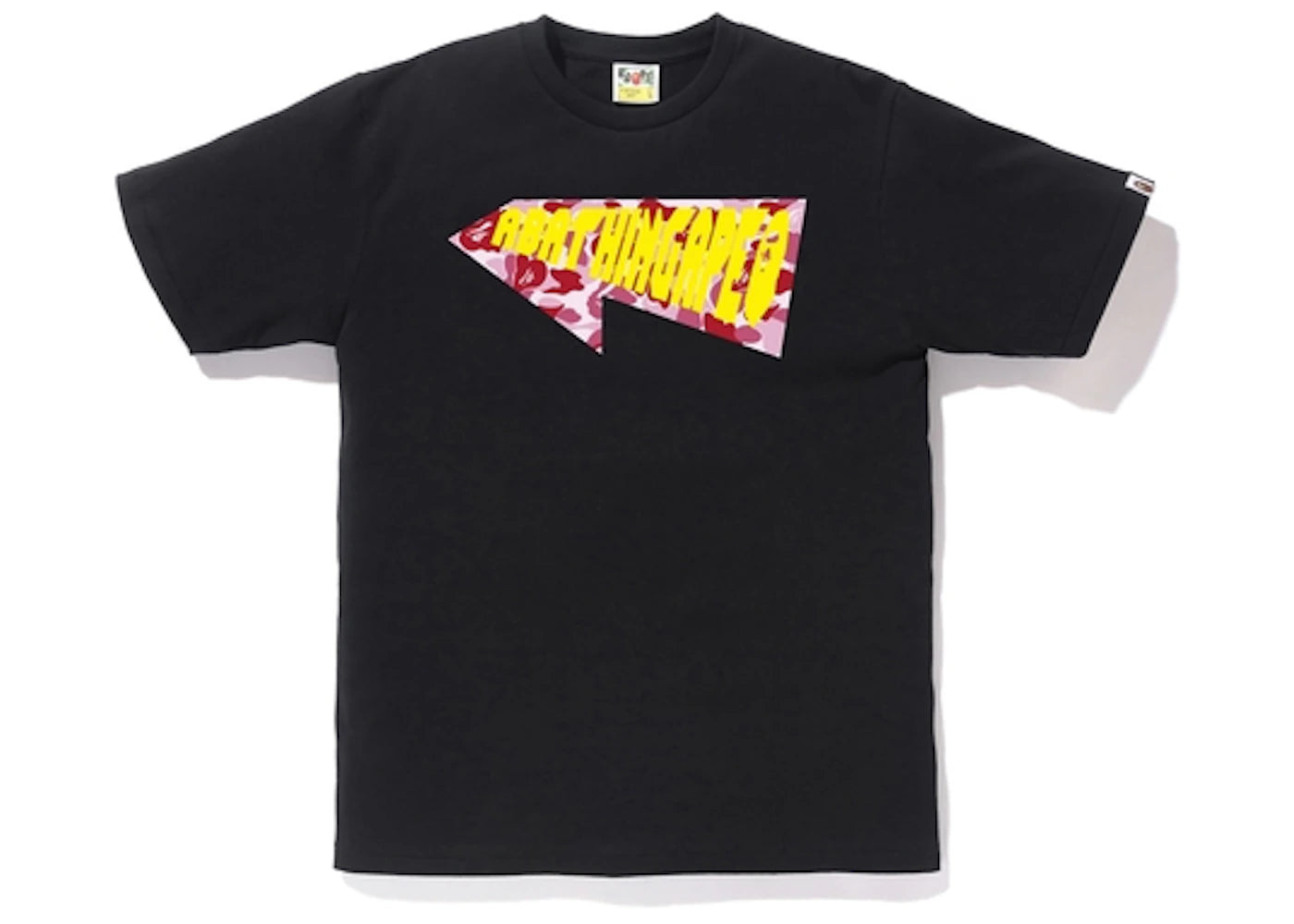 BAPE ABC Arrow Tee Black/Pink – Side Kicks