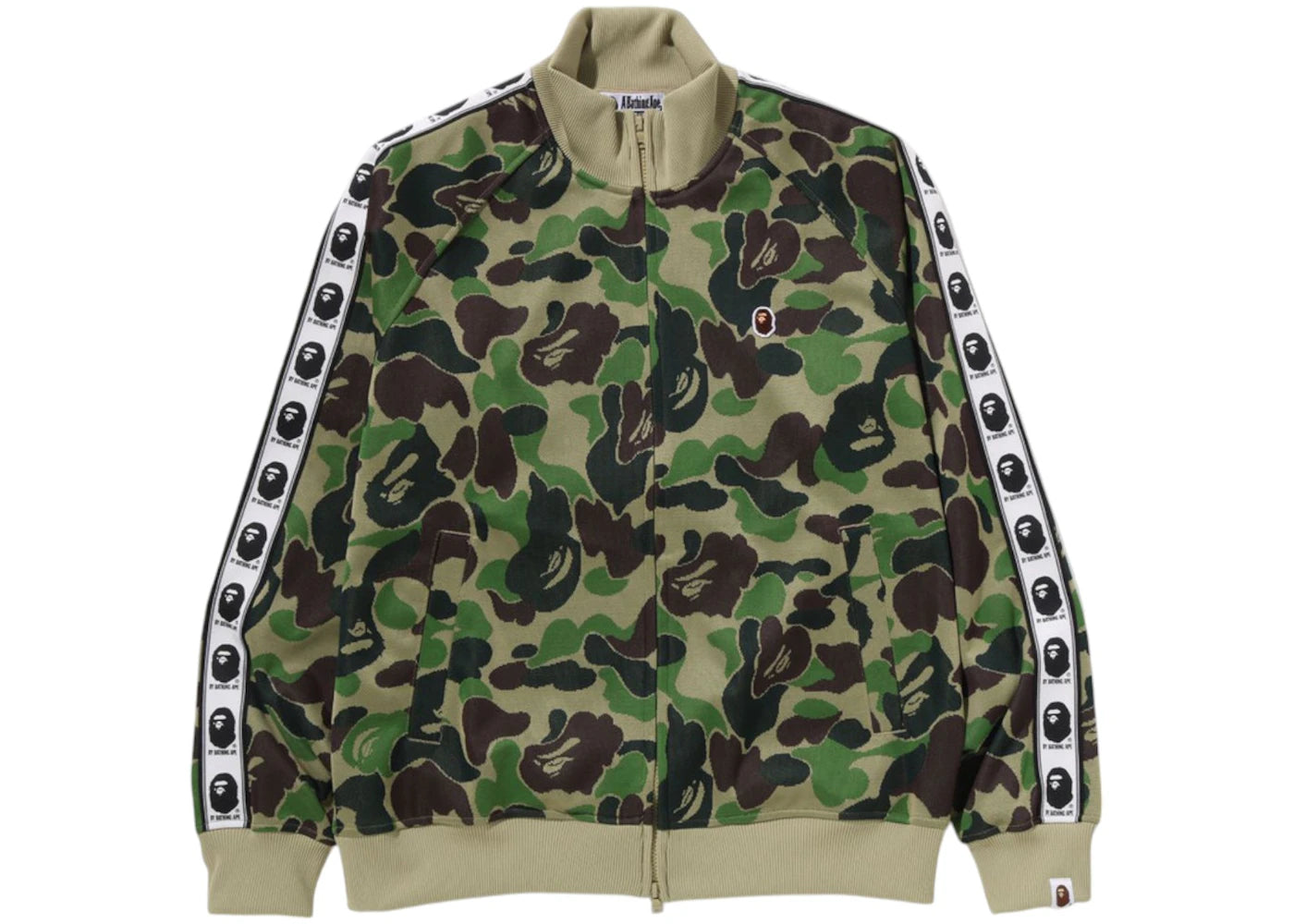 BAPE ABC Camo Jacquard Track Jacket Green – Side Kicks