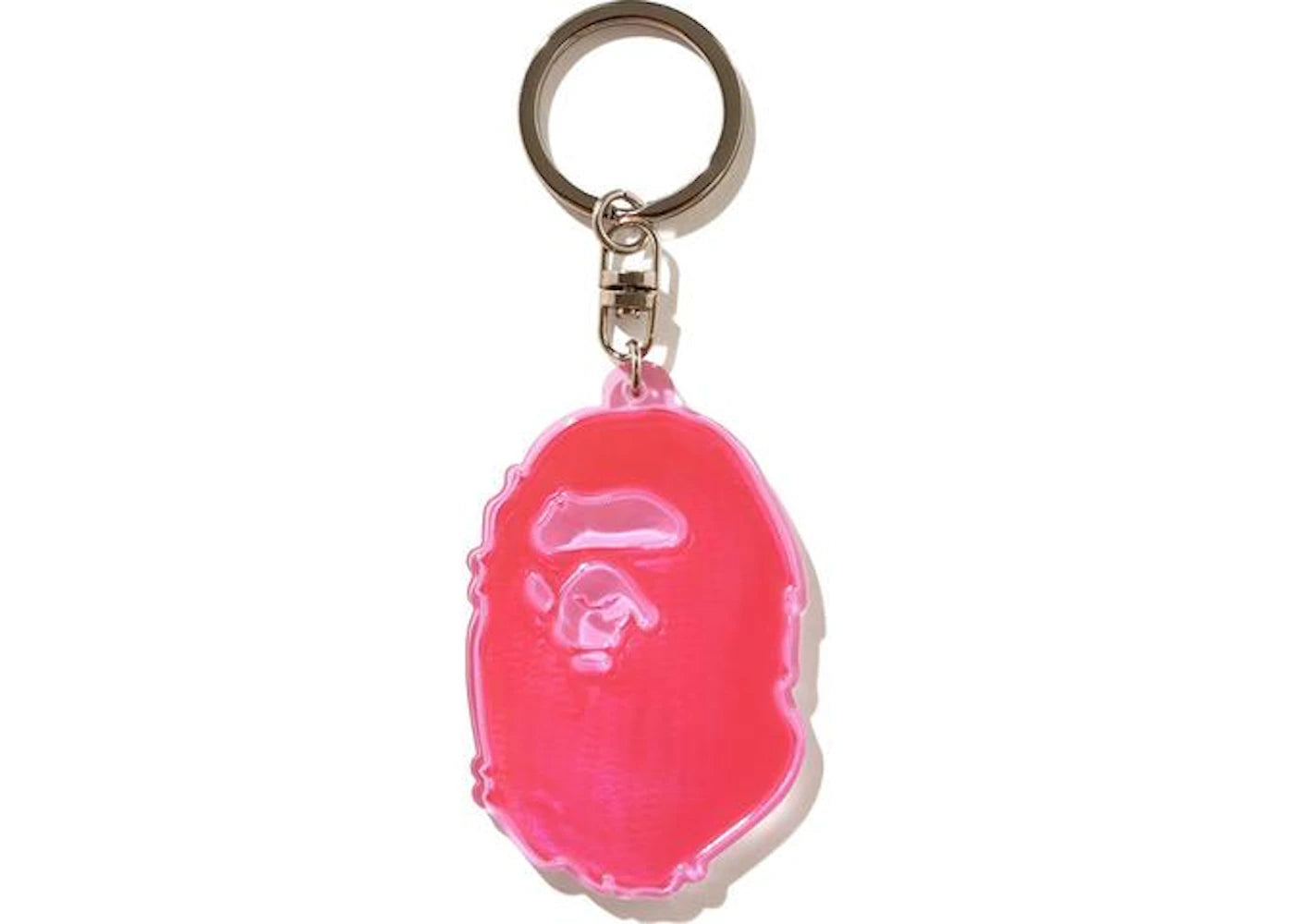BAPE Ape Head Reflective Keychain (FW20) Pink – Side Kicks