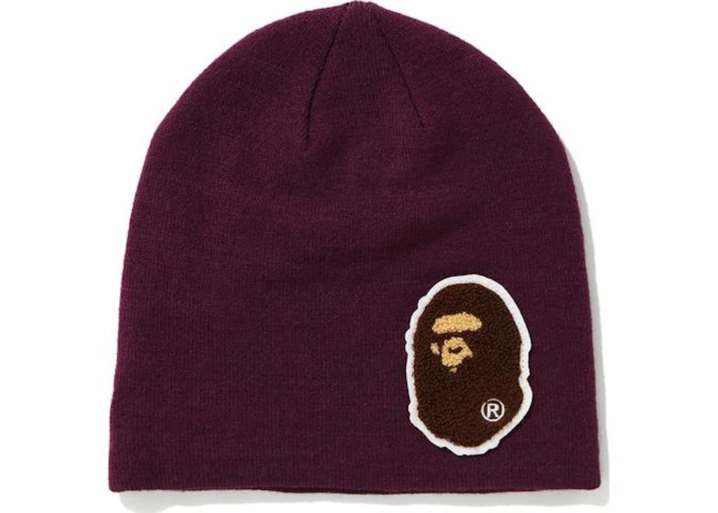 BAPE Big Ape Head Knit Cap Purple – Side Kicks