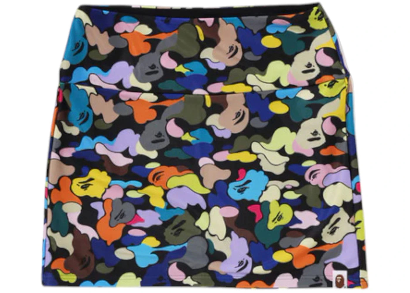BAPE Multi Camo Mini Skirt Black – Side Kicks
