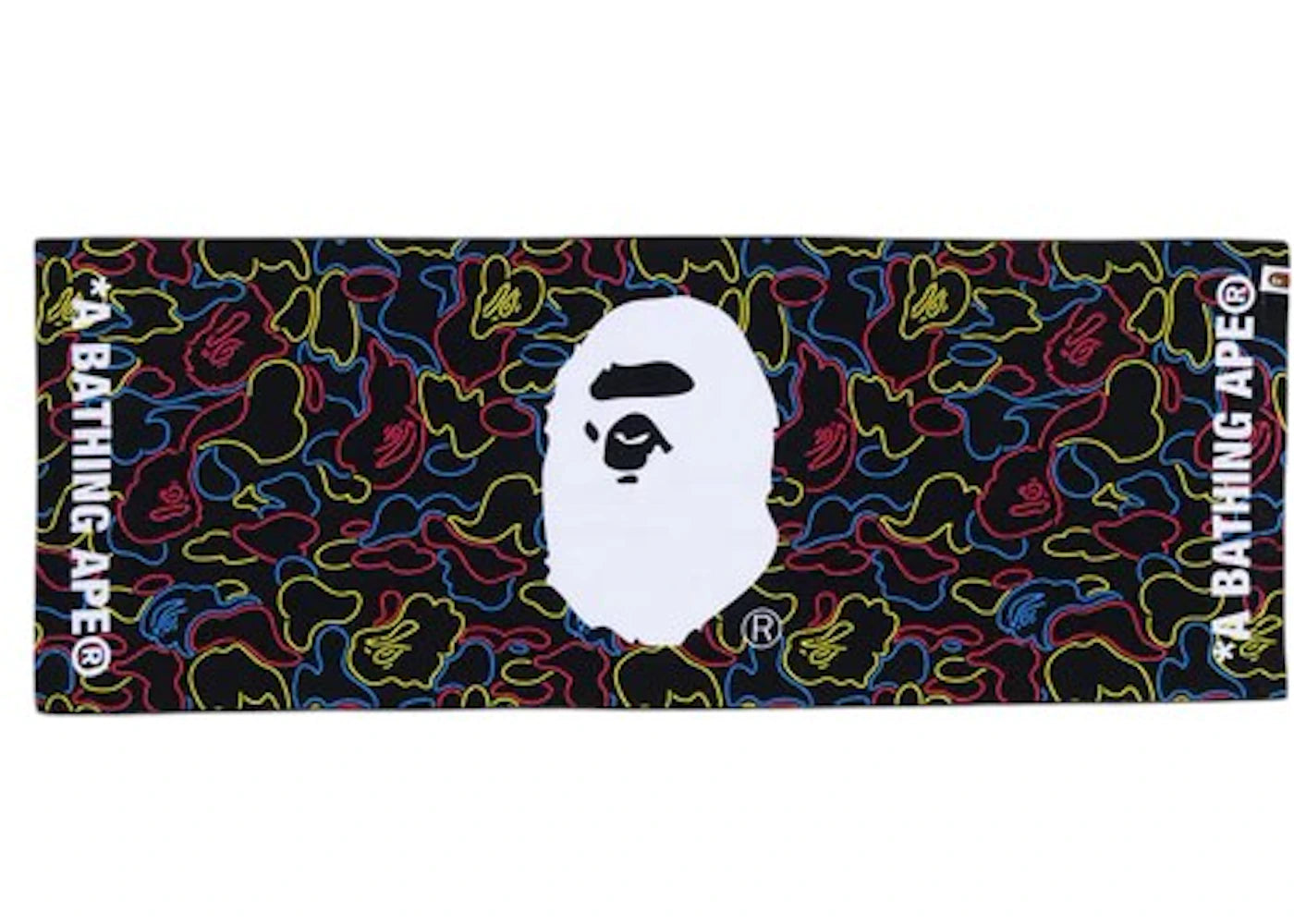 BAPE Neon Camo Sports Towel Black – Side Kicks