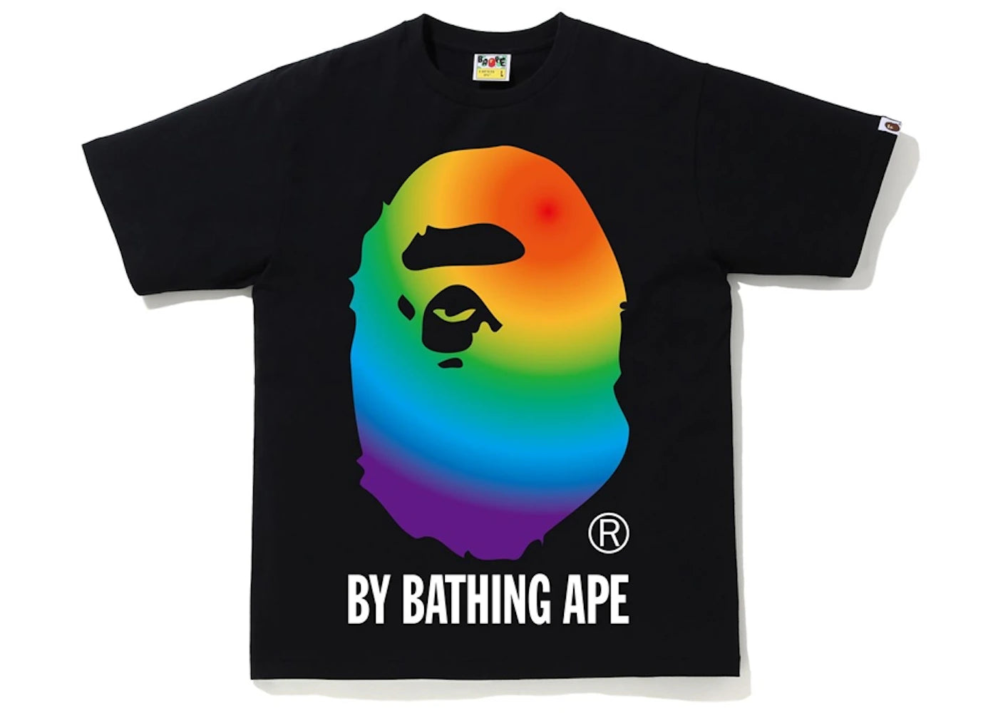 BAPE Rainbow By Bathing Ape Tee Black – Side Kicks