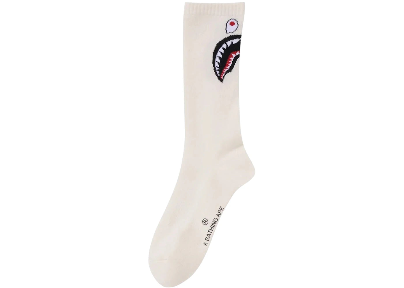 BAPE Shark Socks (SS25) White – Side Kicks