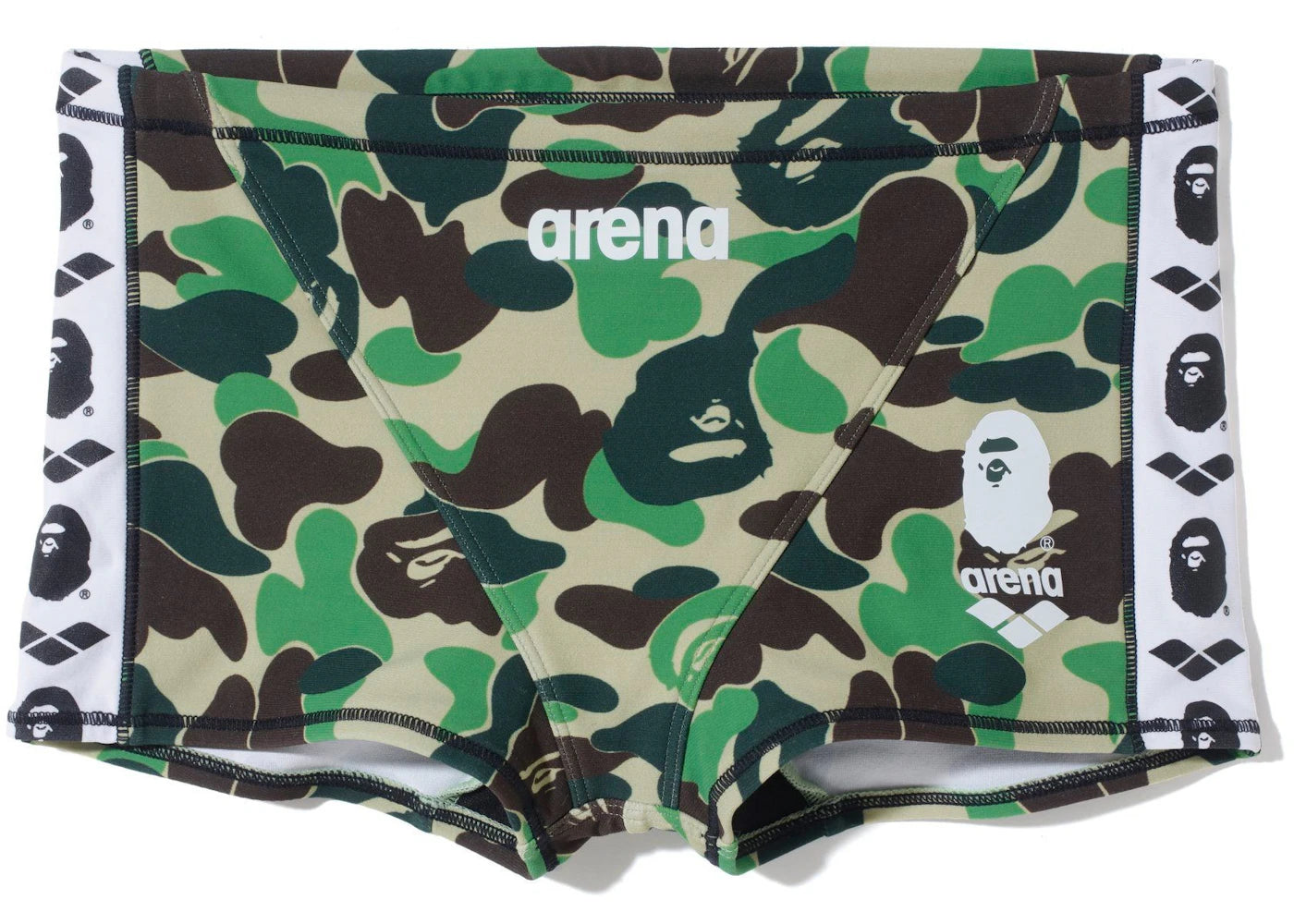 BAPE x Arena Short Box Swimwear Green – Side Kicks