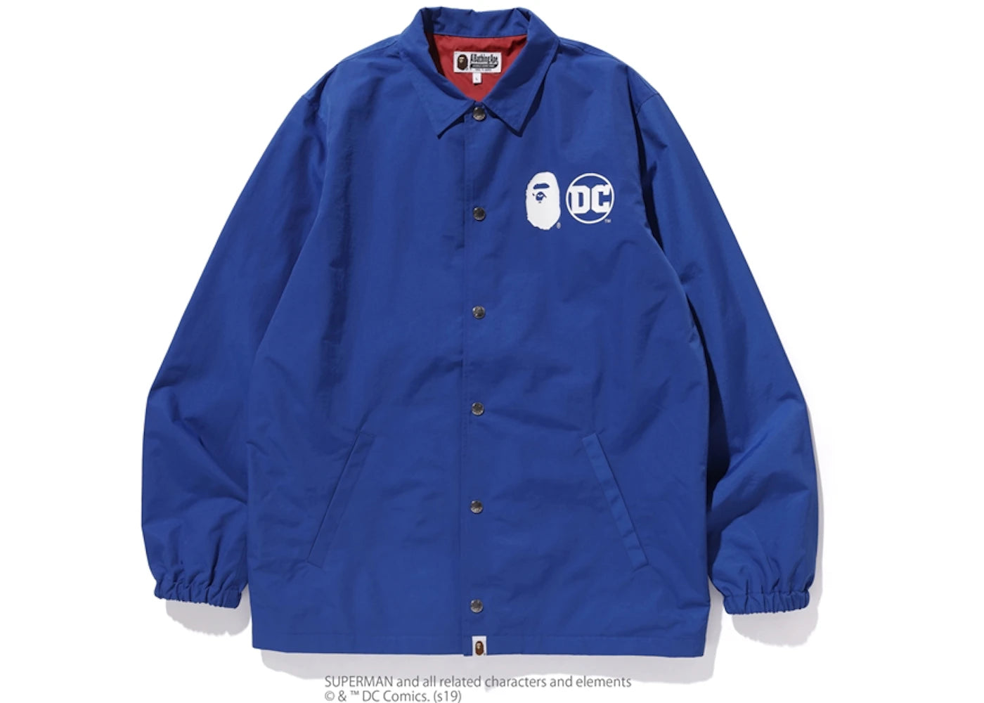 BAPE x DC Superman Coach Jacket Blue – Side Kicks