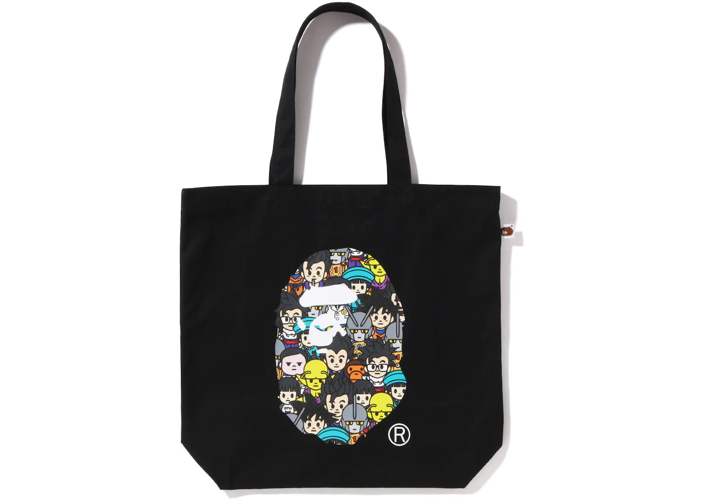 BAPE x Dragon Ball Super Ape Head Japan Exclusive Tote Bag Black – Side ...