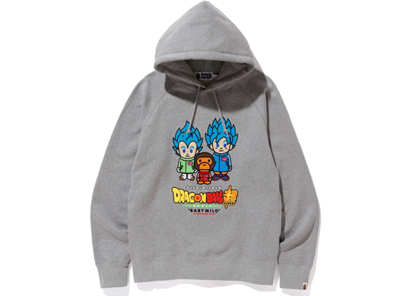 BAPE x Dragonball Super Son Goku & Vegeta Hoodie Grey – Side Kicks