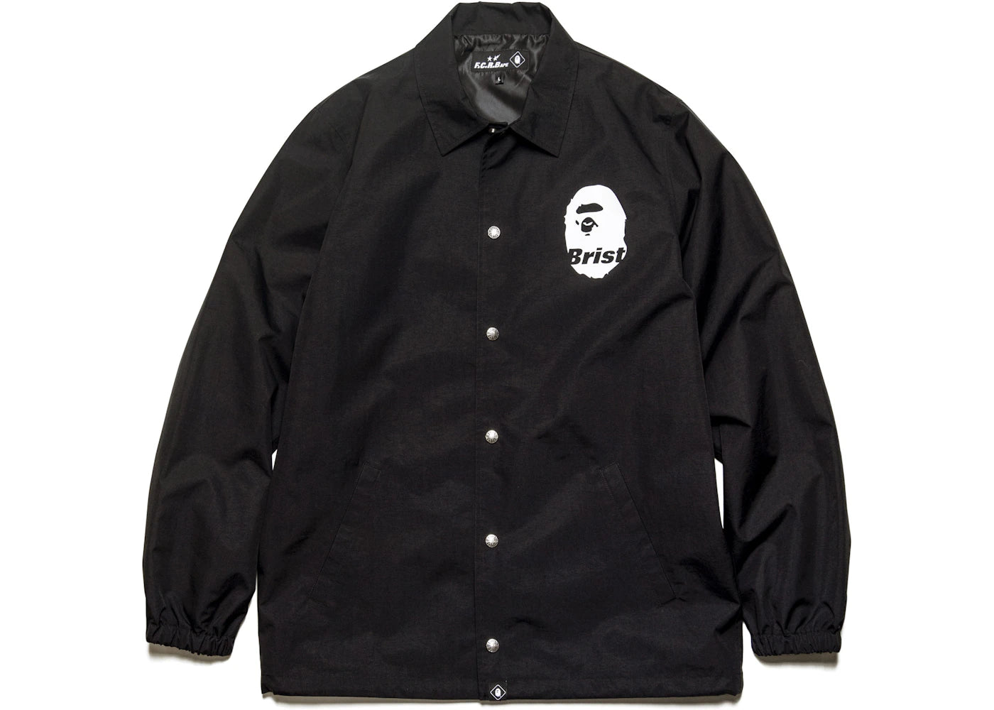 BAPE x F.C.R.B. Coach Jacket Black – Side Kicks