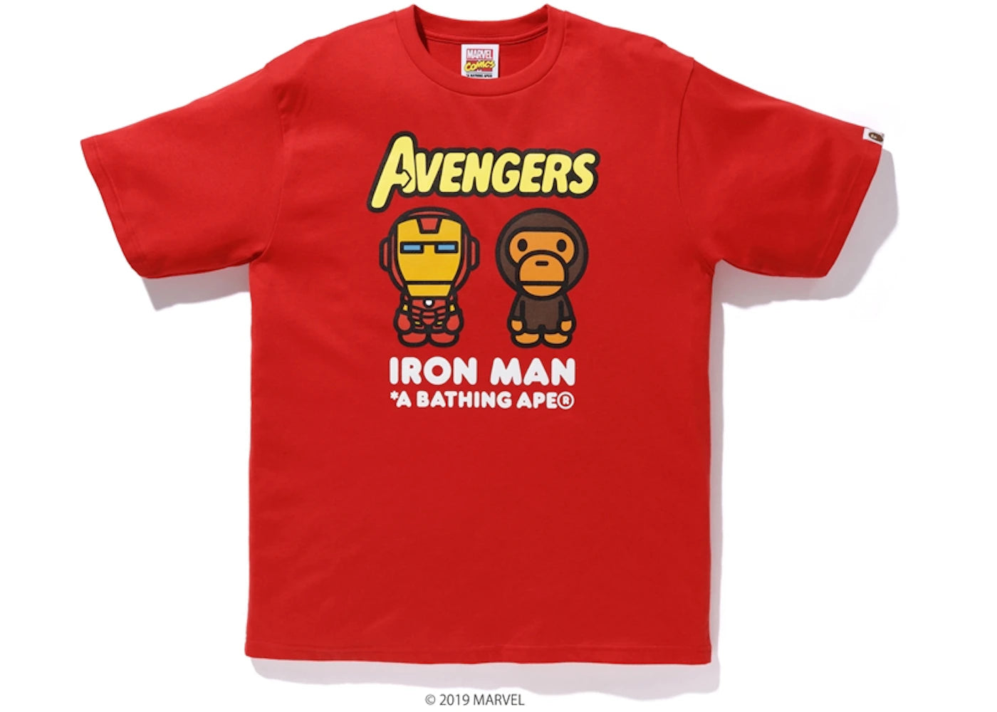 BAPE x Marvel Milo Iron Man Tee Red – Side Kicks