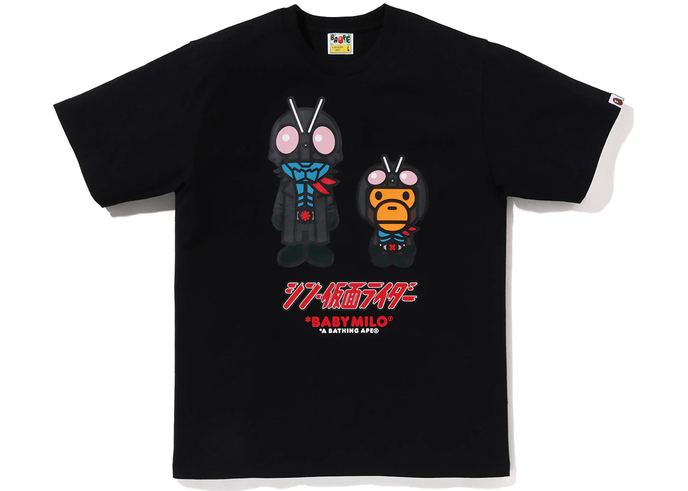 BAPE x Shin Kamen Rider No2 Baby Milo Tee Black – Side Kicks