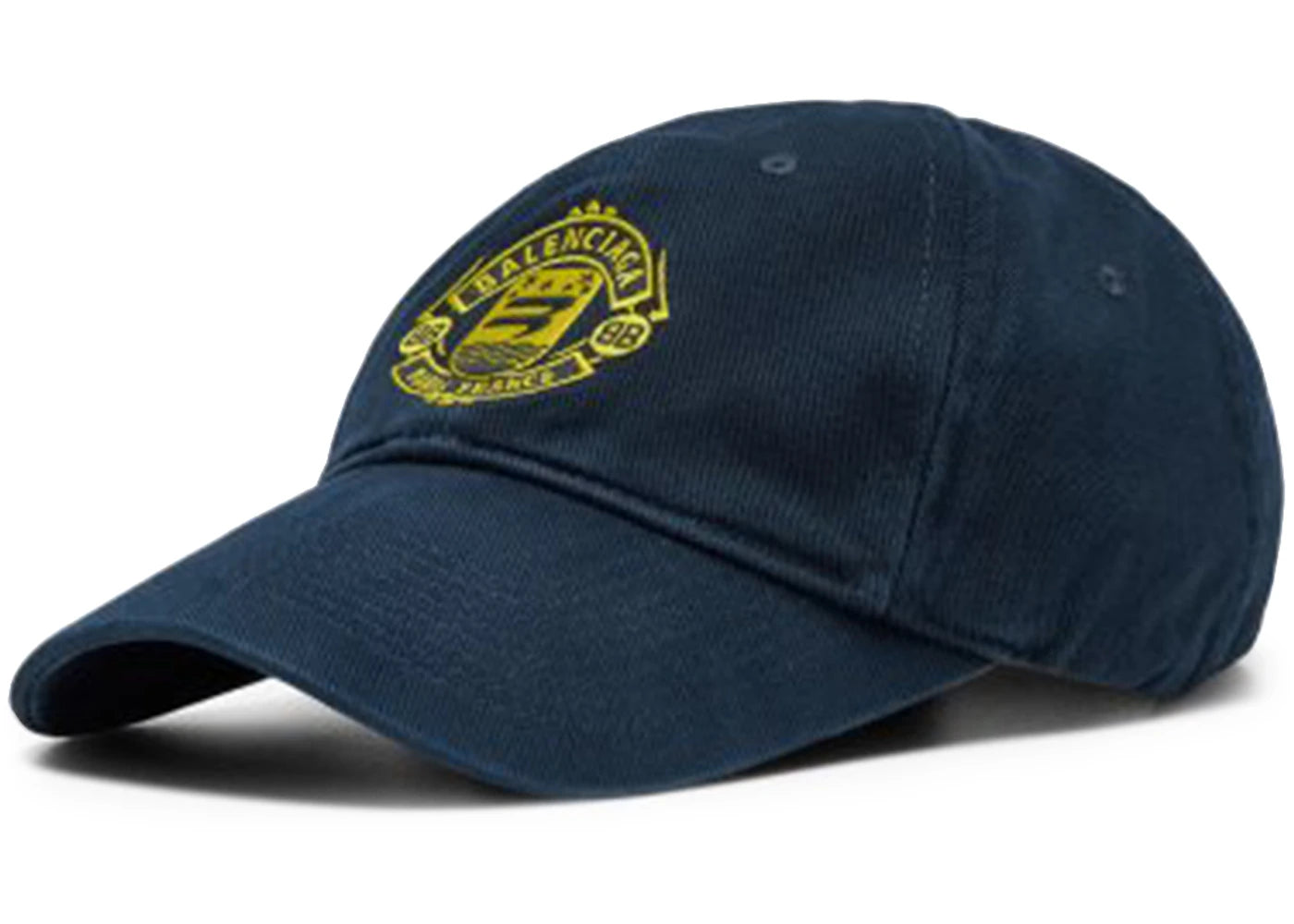 Balenciaga Quest Cap Navy/Yellow – Side Kicks