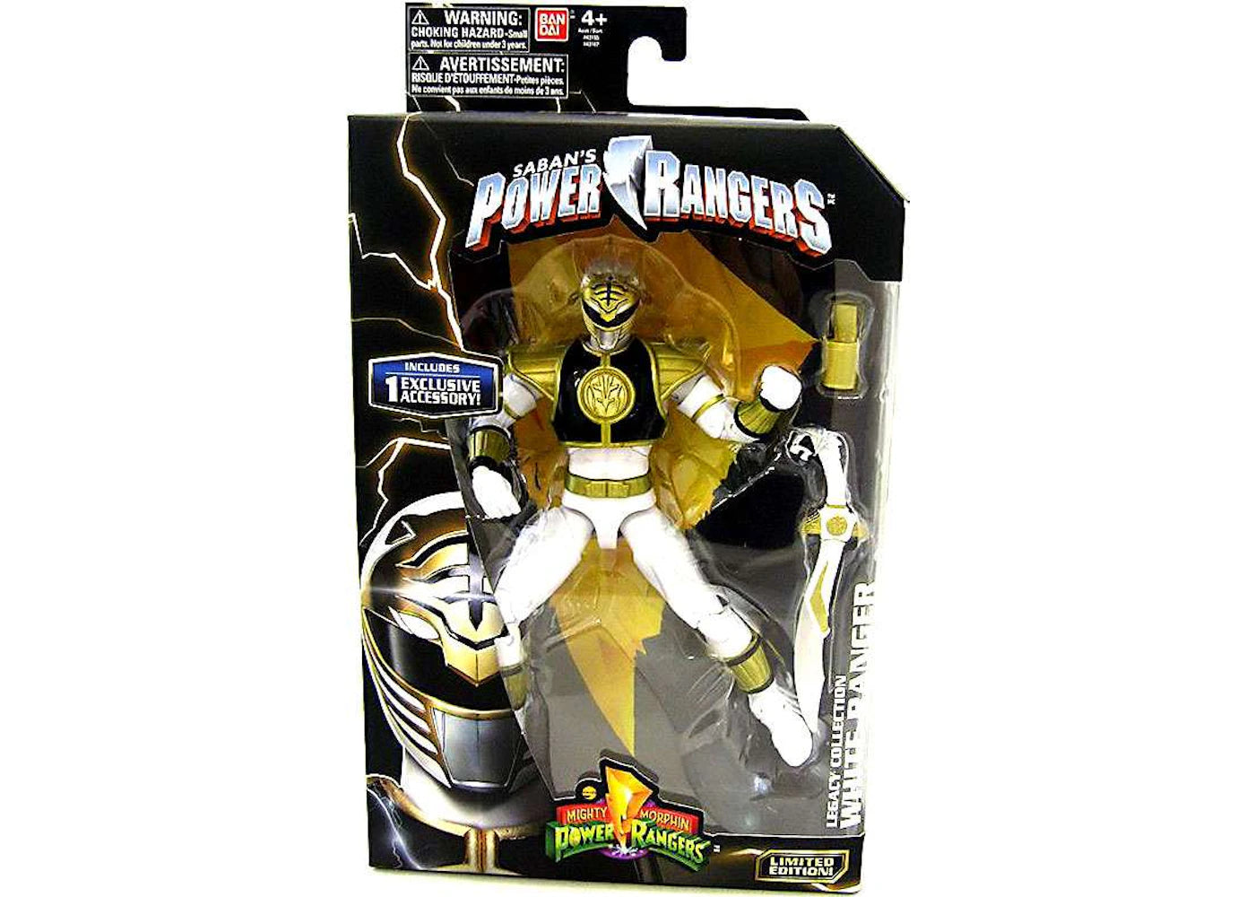 Bandai America Power Rangers Legacy Build A Megazord White Ranger MMPR ...