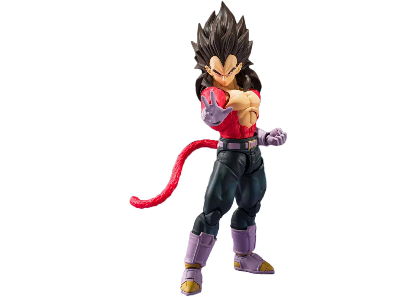 Bandai Japan Dragon Ball GT S.H. Figuarts Super Saiyan 4 Vegeta Battle ...