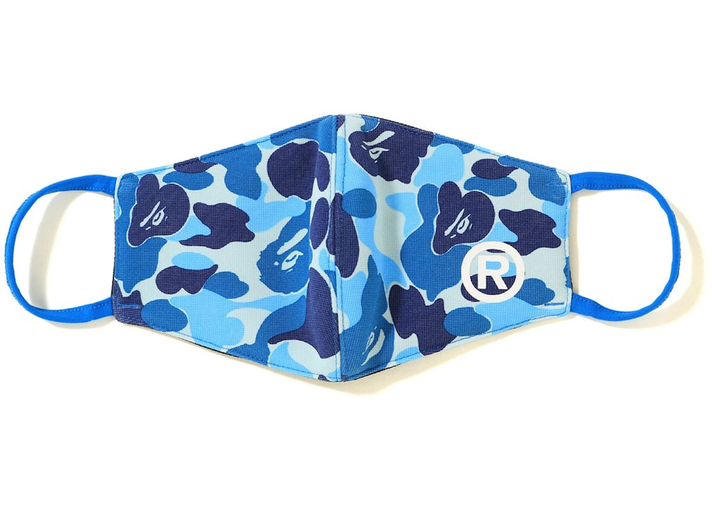 BAPE ABC Camo Face Mask Blue – Side Kicks