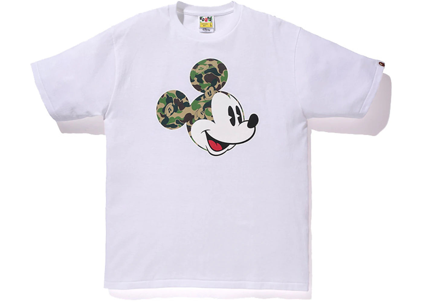 BAPE X Disney ABC Camo Mickey Tee China Exclusive White – Side Kicks