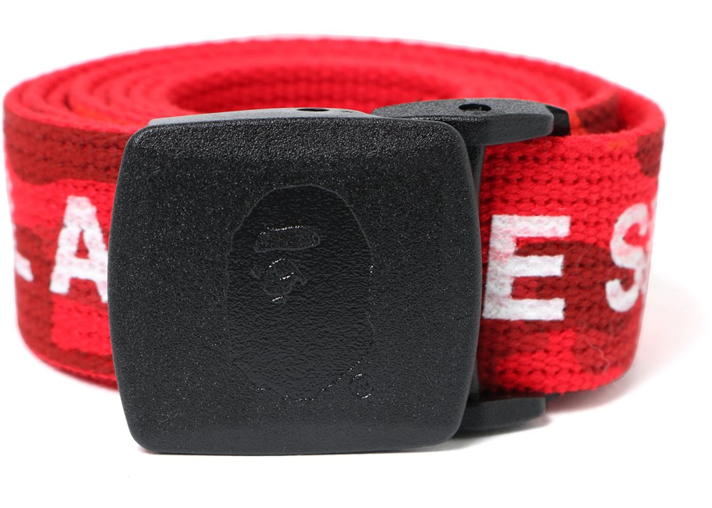 BAPE Color Camo Logo Gi Belt Belt Red – Side Kicks