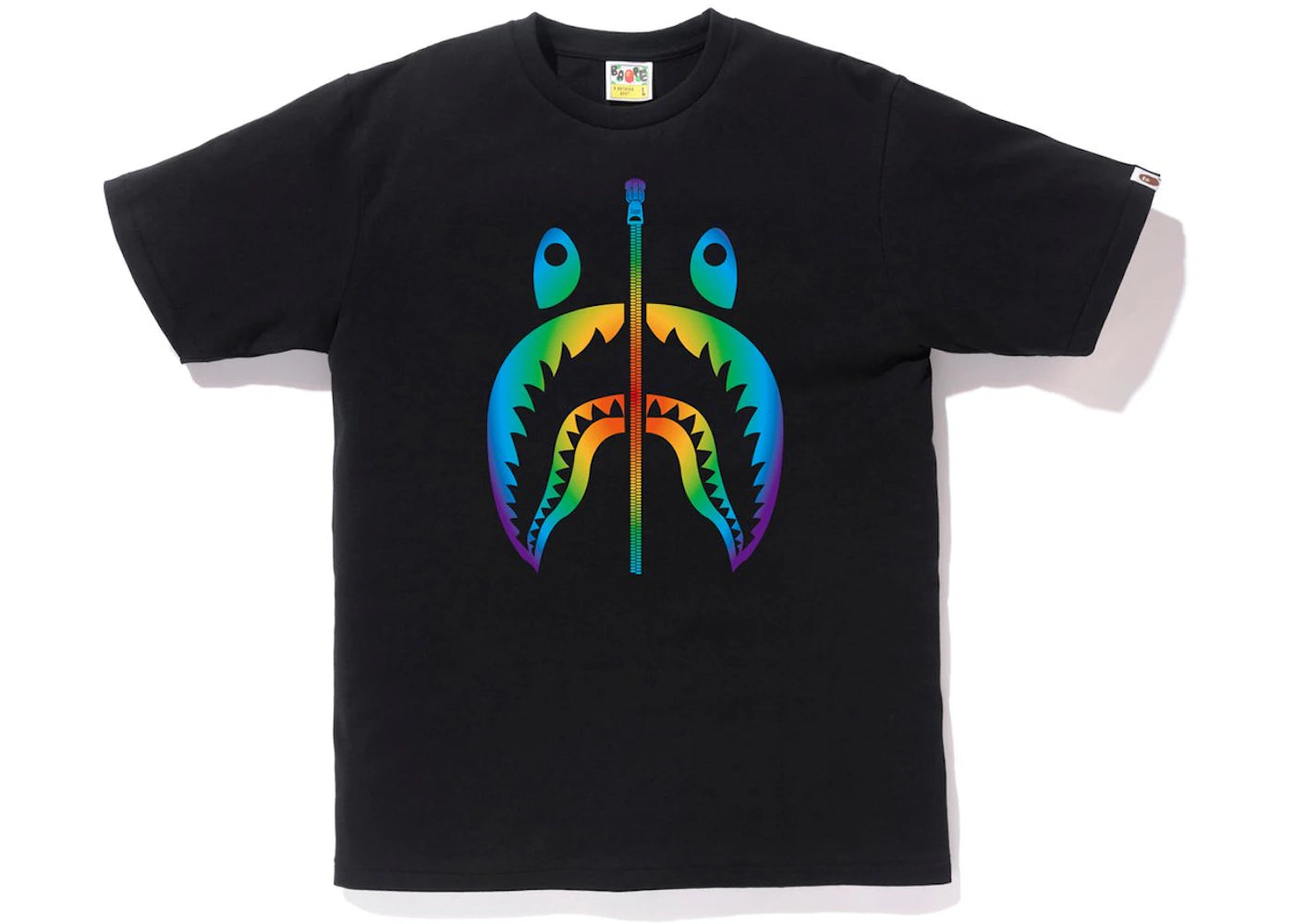 BAPE Rainbow Shark Tee Black – Side Kicks
