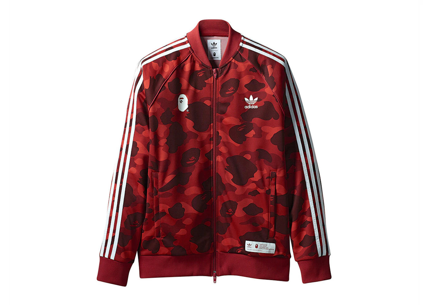 BAPE x adidas adicolor Track Top Raw Red – Side Kicks