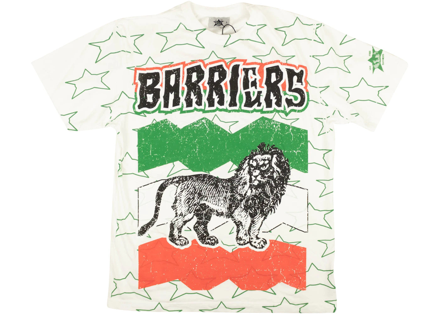Barriers Flag Logo T-shirt White – Side Kicks