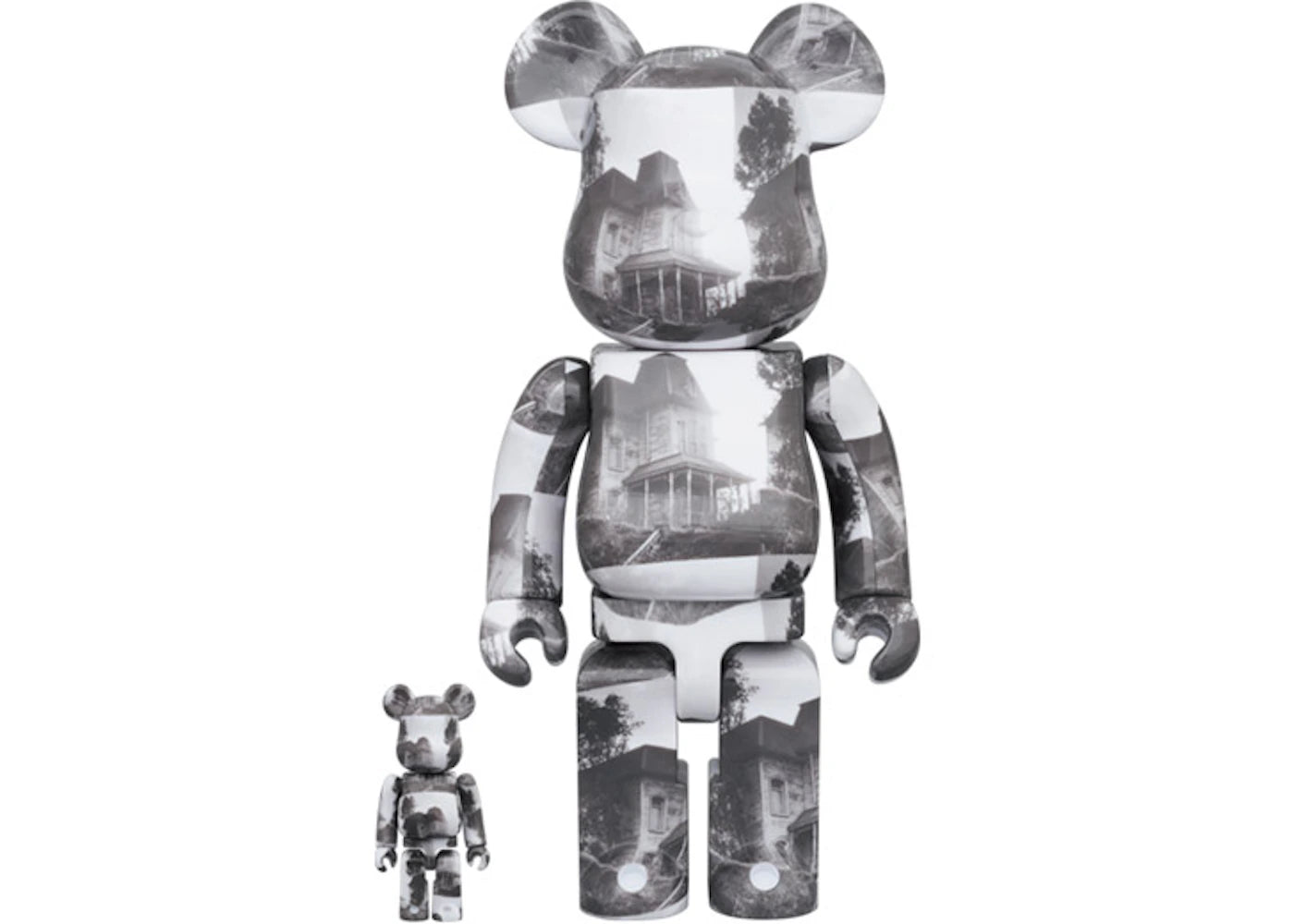 Bearbrick Bates Mansion 100% & 400% Set – Side Kicks