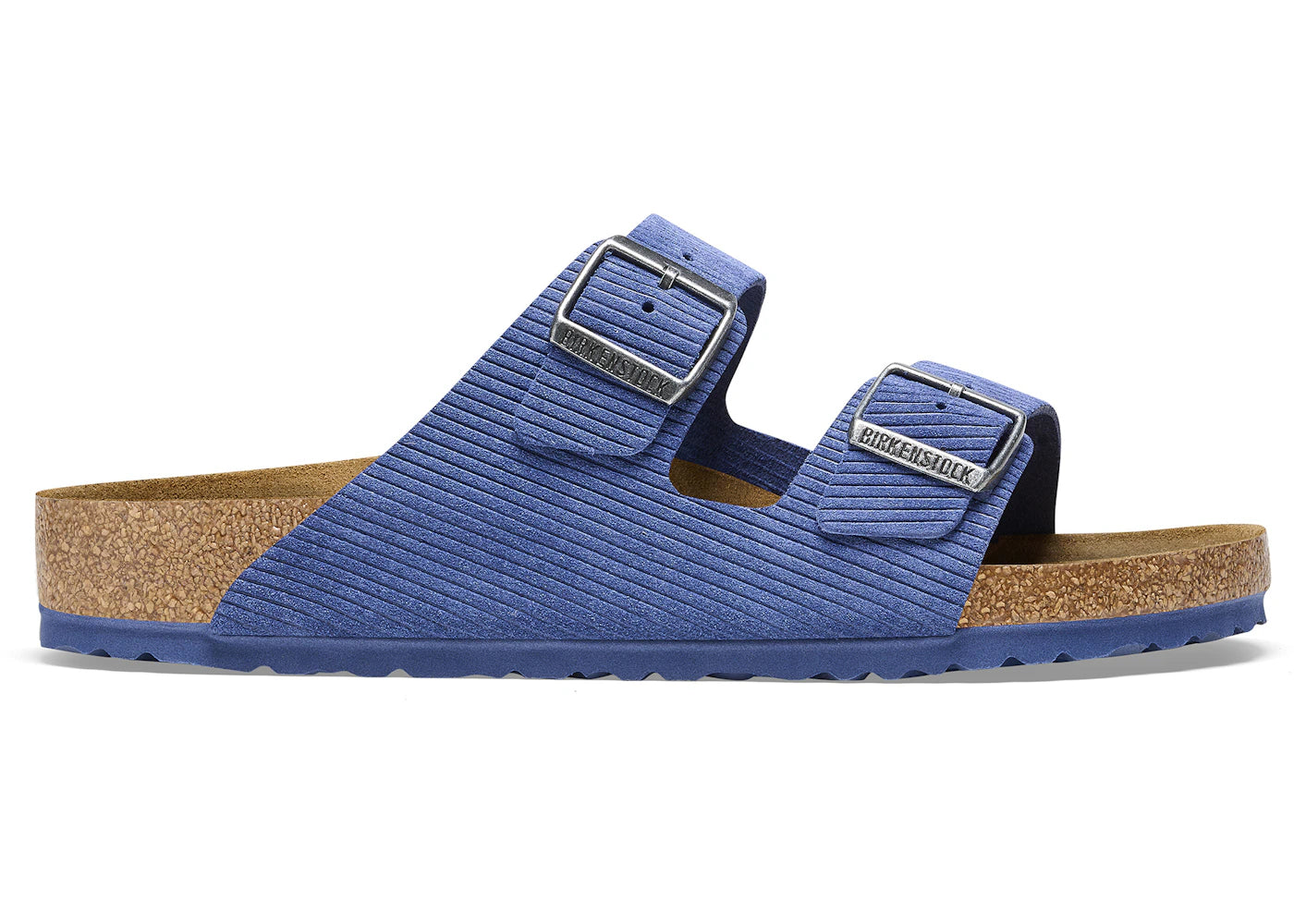 Birkenstock Arizona Embossed Corduroy Suede Indigo – Side Kicks