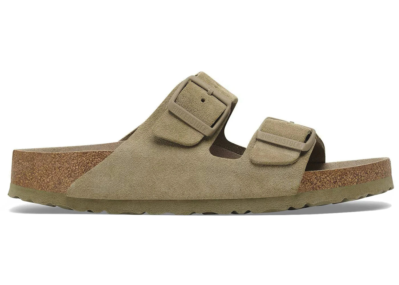 Birkenstock Arizona Soft Footbed Suede Faded Khaki – Side Kicks