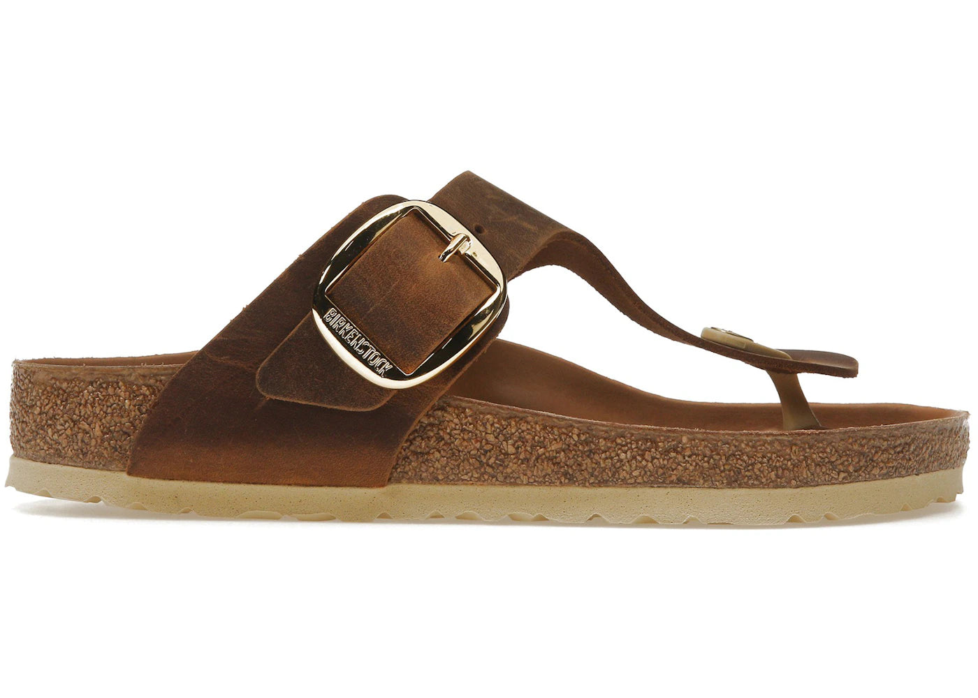Birkenstock Gizeh Big Buckle Oiled Nubuck Cognac (Women's) – Side Kicks