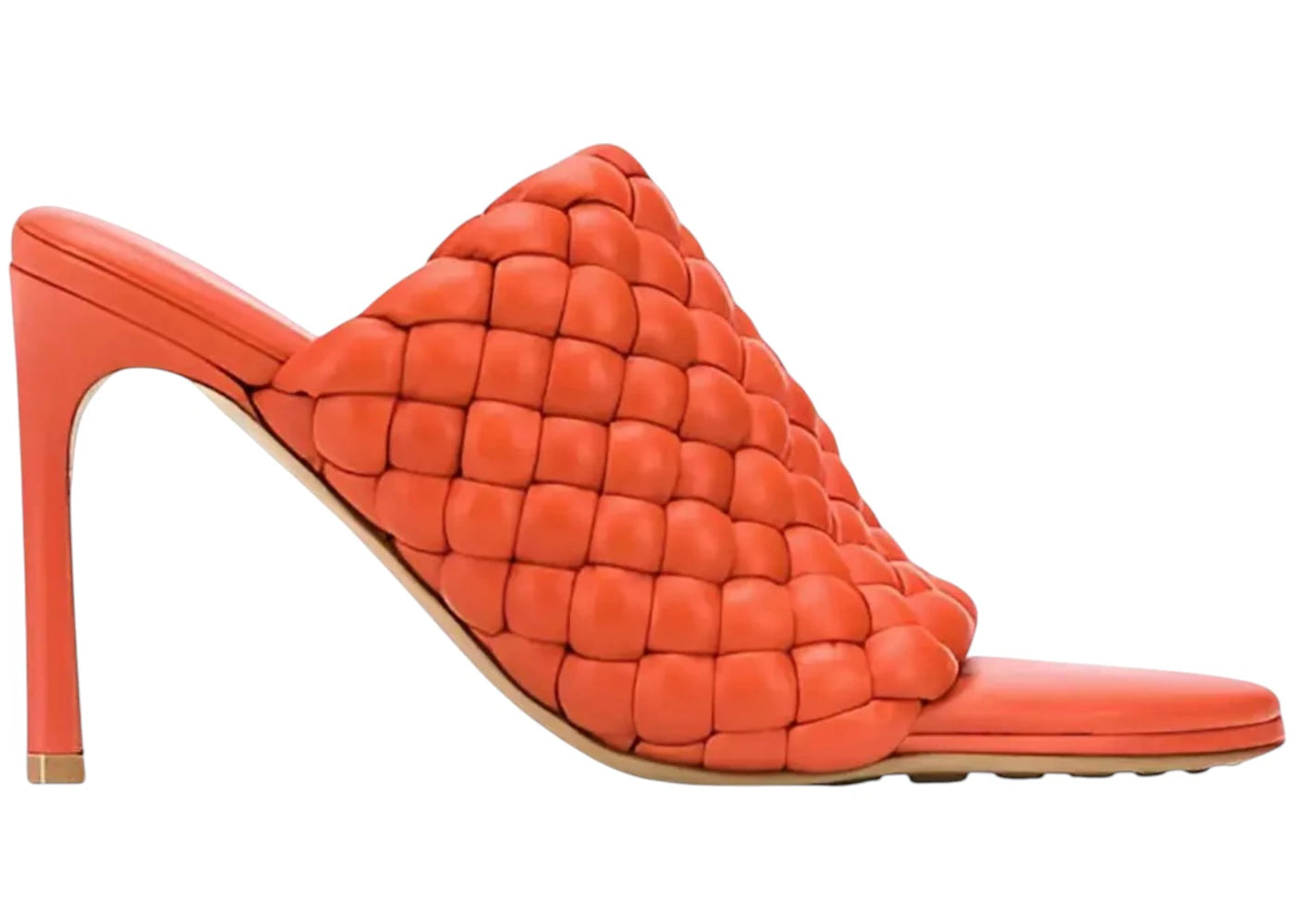 Bottega Veneta Curve Leather Sandals Orange (Women's) – Side Kicks