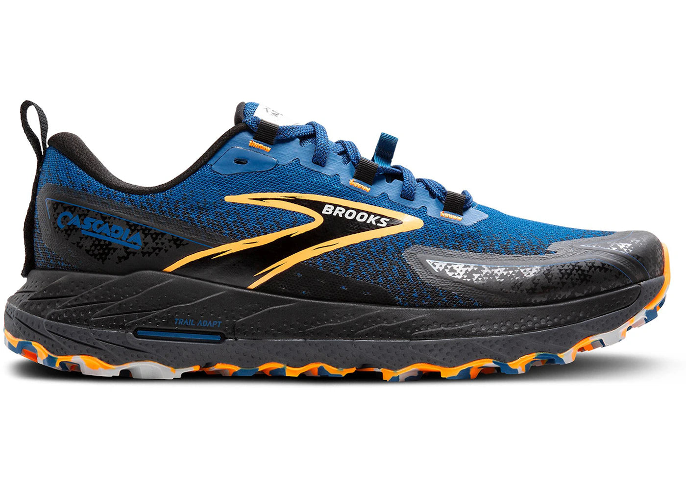 Brooks Cascadia 18 Blue Sapphire Black Orange – Side Kicks