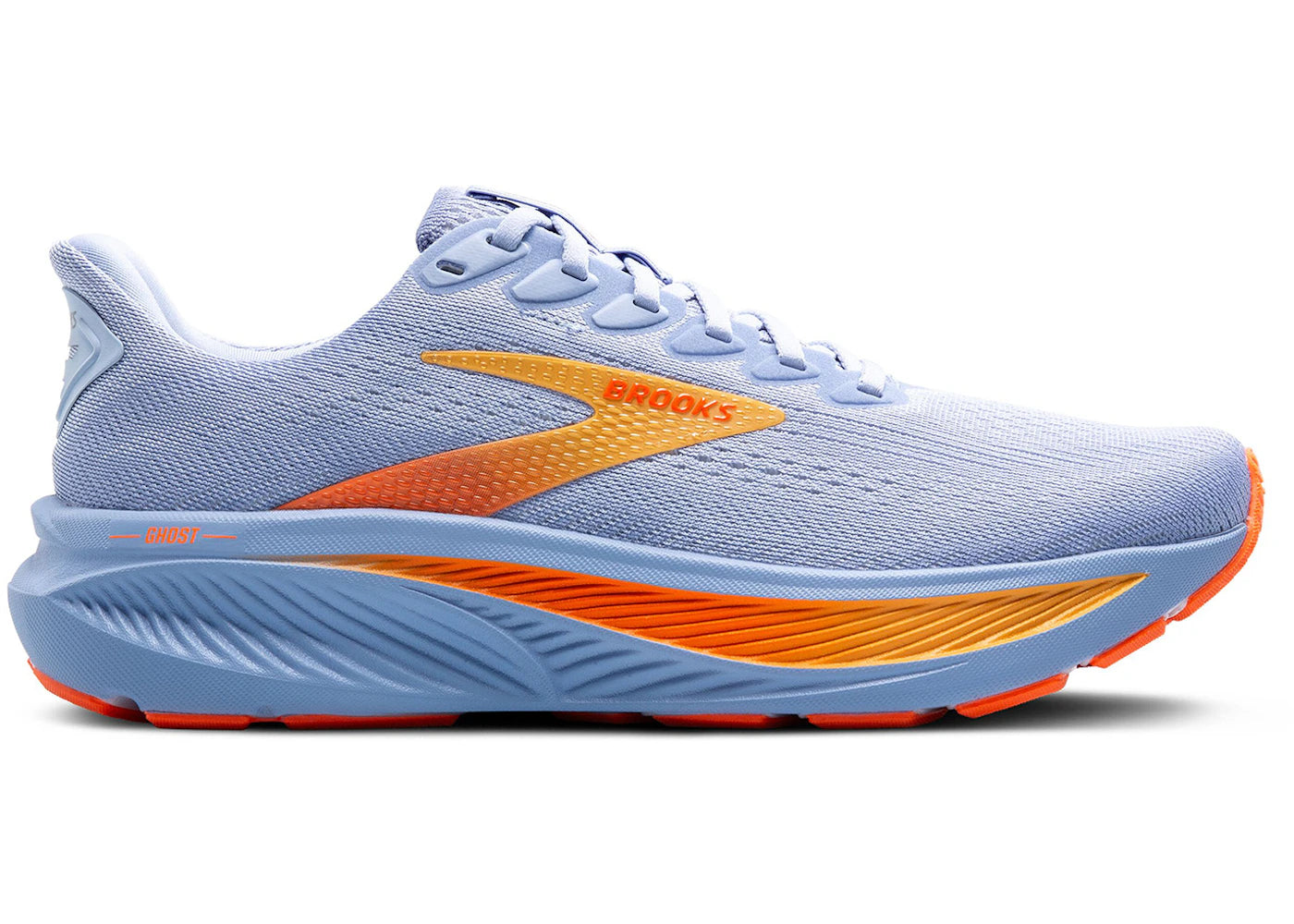 Brooks Ghost 17 Blue Heron White Orange (Women's) – Side Kicks