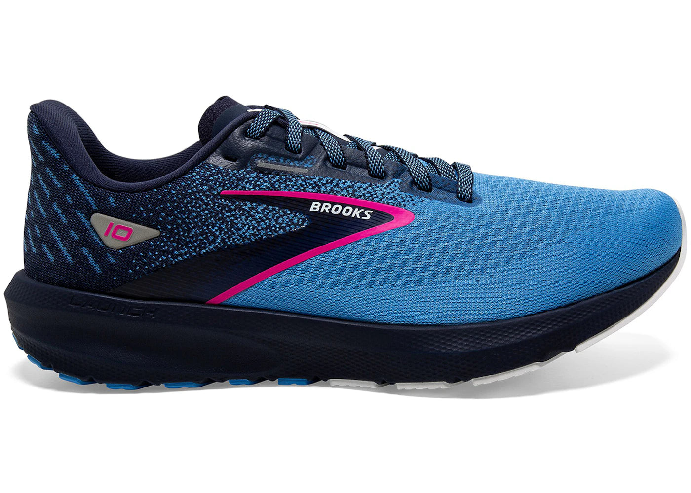 Brooks Launch 10 Peacoat Marina Blue Pink Glo (Women's) – Side Kicks
