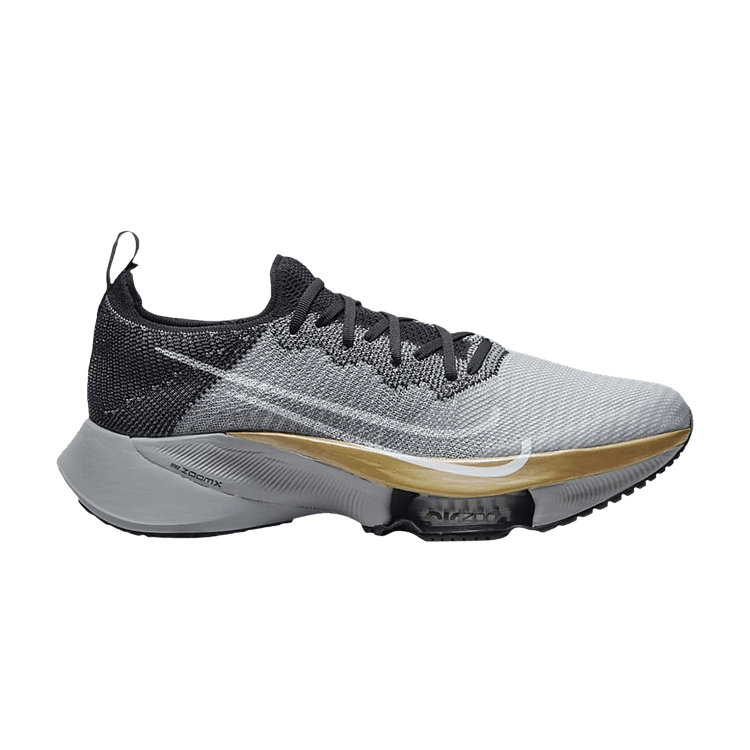 Nike Air Zoom Tempo Next% Flyknit Wolf Grey Metallic Gold Coin – Side Kicks