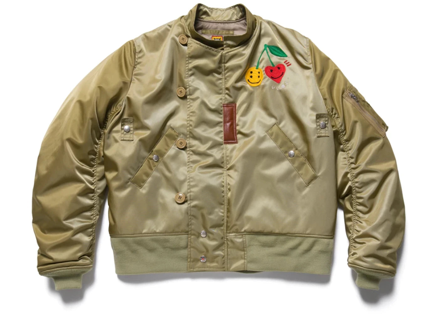 Cactus Plant Flea Market x Human Made We're Good! Flight Jacket Gold ...