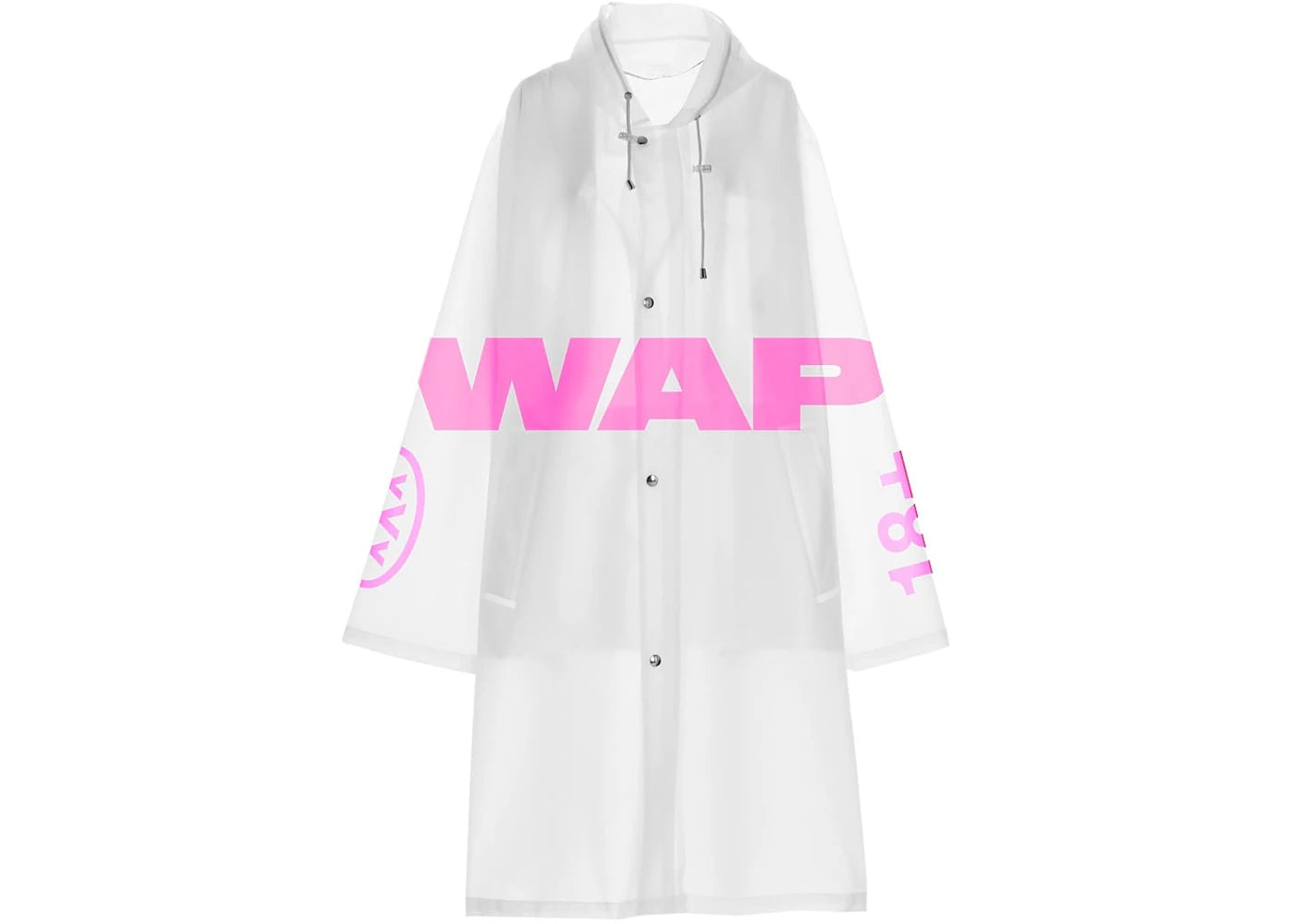 Cardi B WAP Raincoat White – Side Kicks