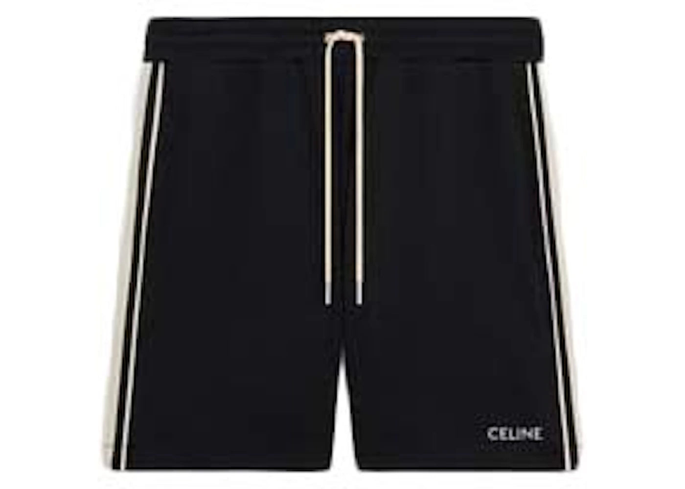 Celine Double Face Jersey Tracksuit Shorts Black/White – Side Kicks