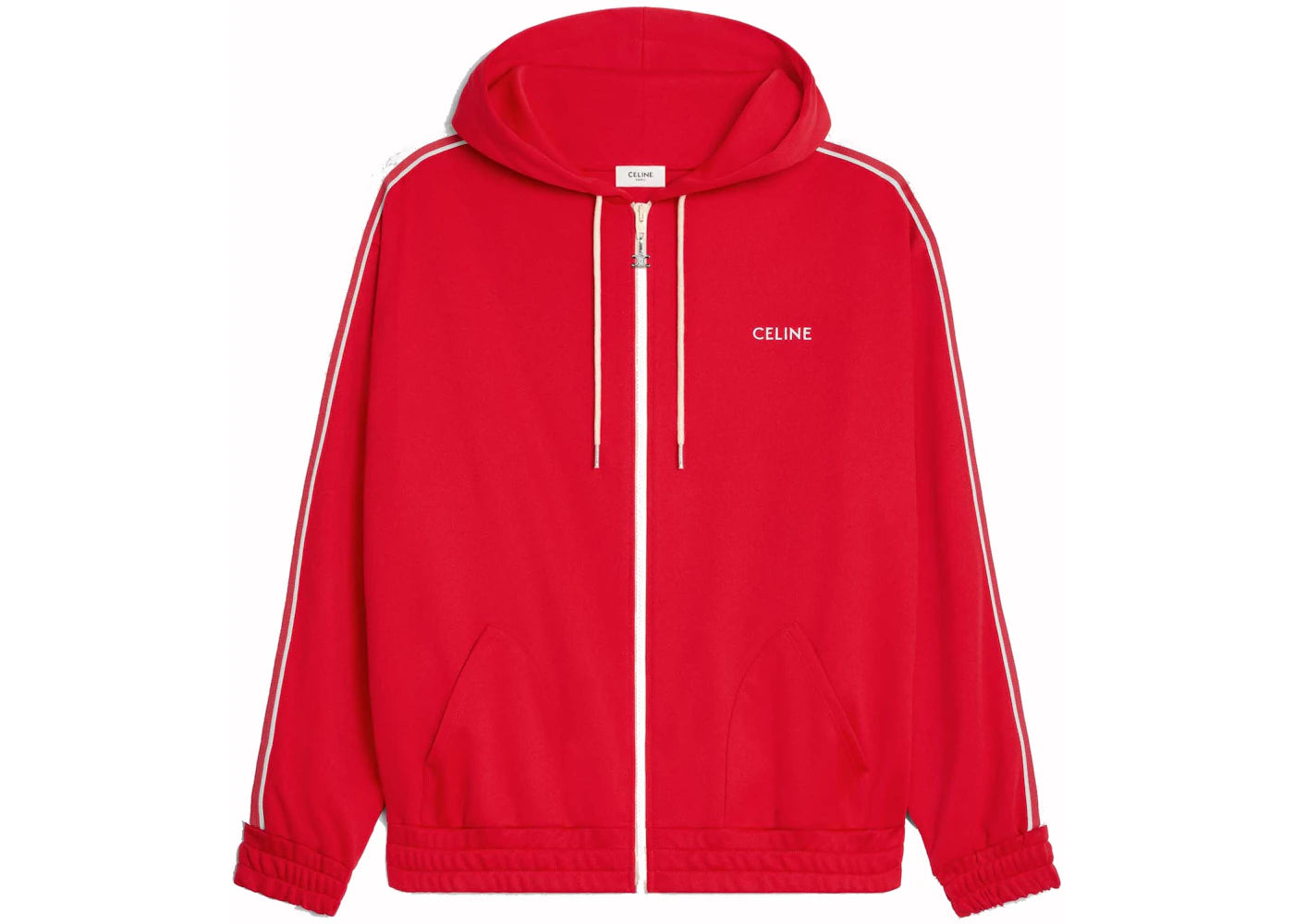 Celine Tracksuit Jacket with Celine Embroidery in Double Face Jersey R ...