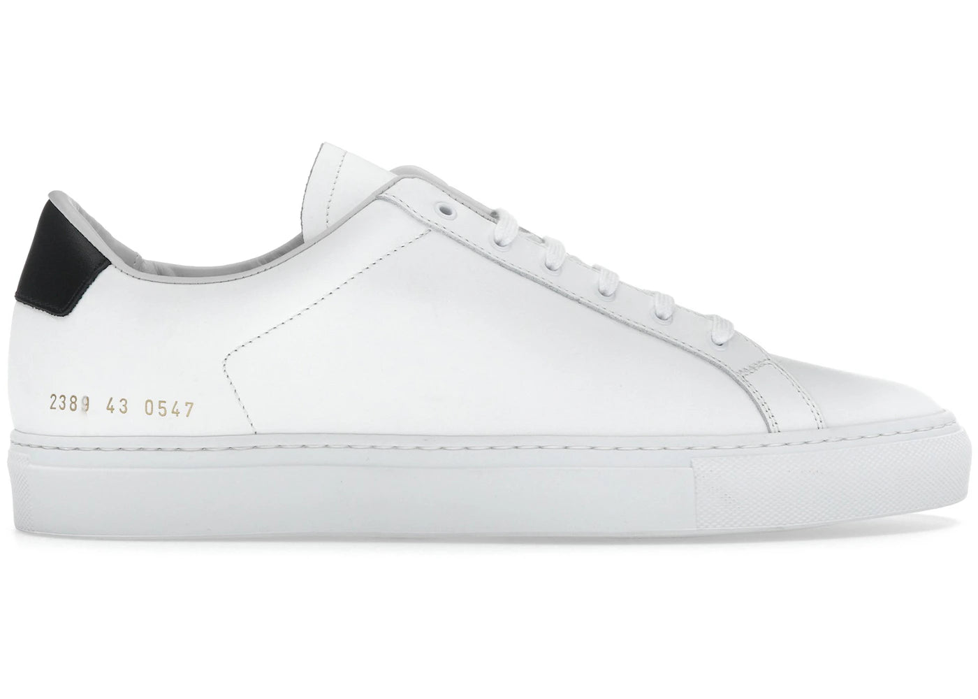 Common Projects Retro Classic Low White Black – Side Kicks