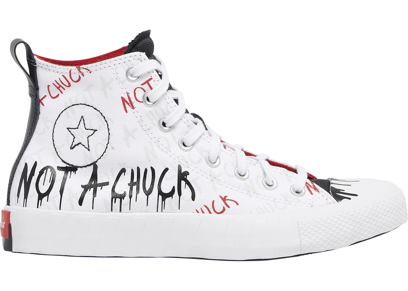 Converse Not A Chuck Hi White Paint Drip – Side Kicks