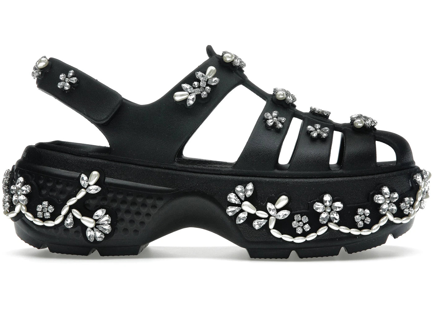 Crocs Stomp Fisherman Clog Simone Rocha Black – Side Kicks