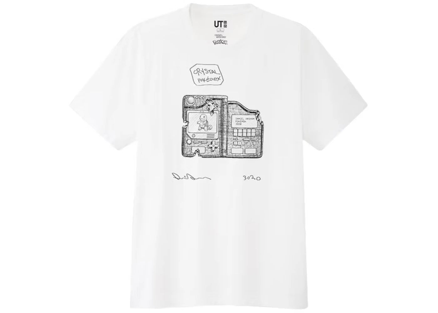 Daniel Arsham x Pokemon x Uniqlo Crystal Pokedex Tee White – Side Kicks