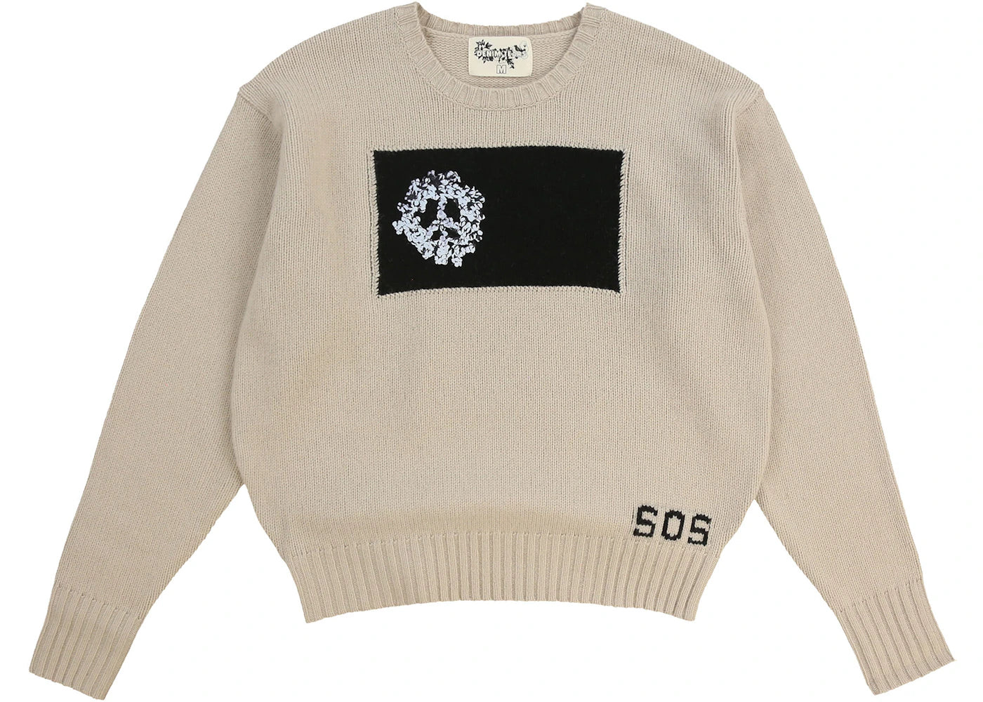Denim Tears x Virgil Abloh S.O.S. Sweater Cream – Side Kicks