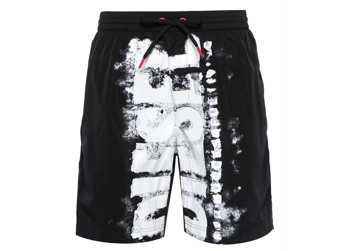 Diesel Bmbx-Powel-47.5 Board Shorts with Blotchy Logo Black – Side Kicks