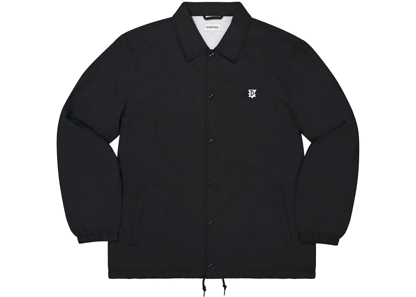 Divinities Logo Coaches Jacket Black – Side Kicks