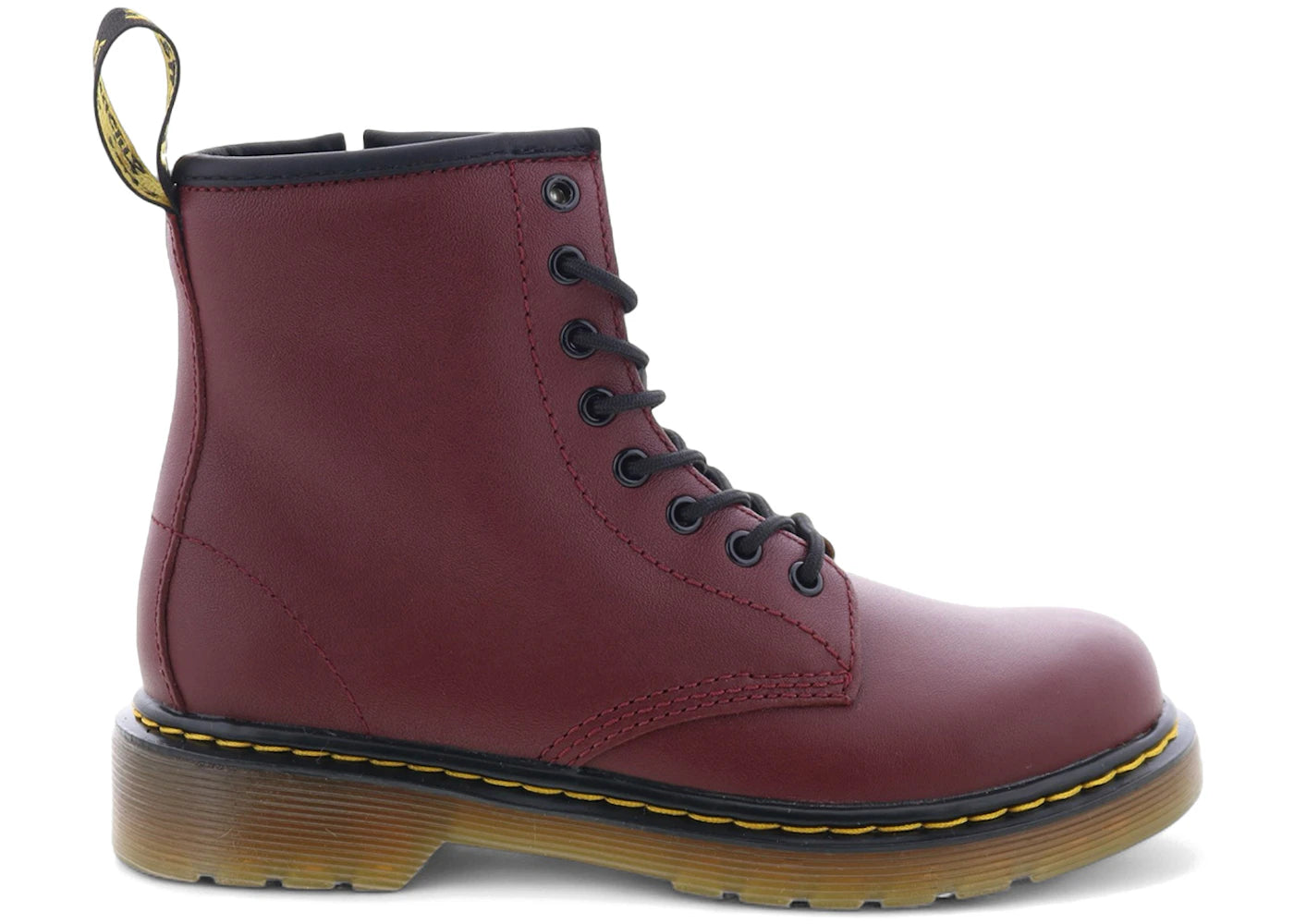 Dr. Martens 1460 Softy Leather Lace Up Boots Cherry Red (GS) – Side Kicks