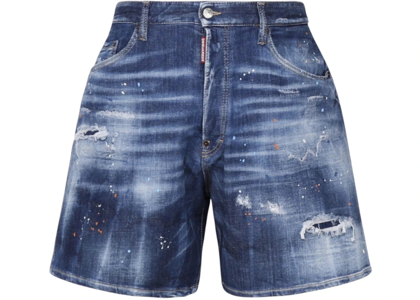 Dsquared2 Boxer Fit Denim Shorts Blue – Side Kicks
